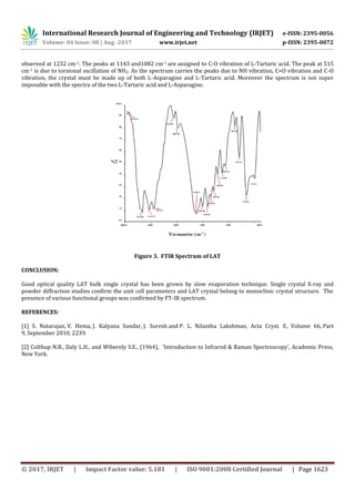 Investigations on the Growth and Structural Analysis of L-Asparagine L ...