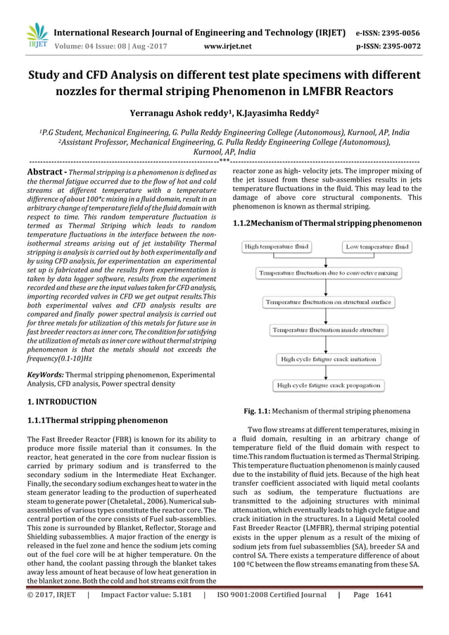 Study and CFD Analysis on Different Test Plate Specimens with Different ...