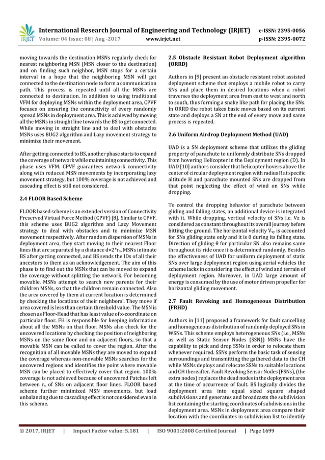 A Review of Node Deployment Techniques in Wireless Sensor Network | PDF