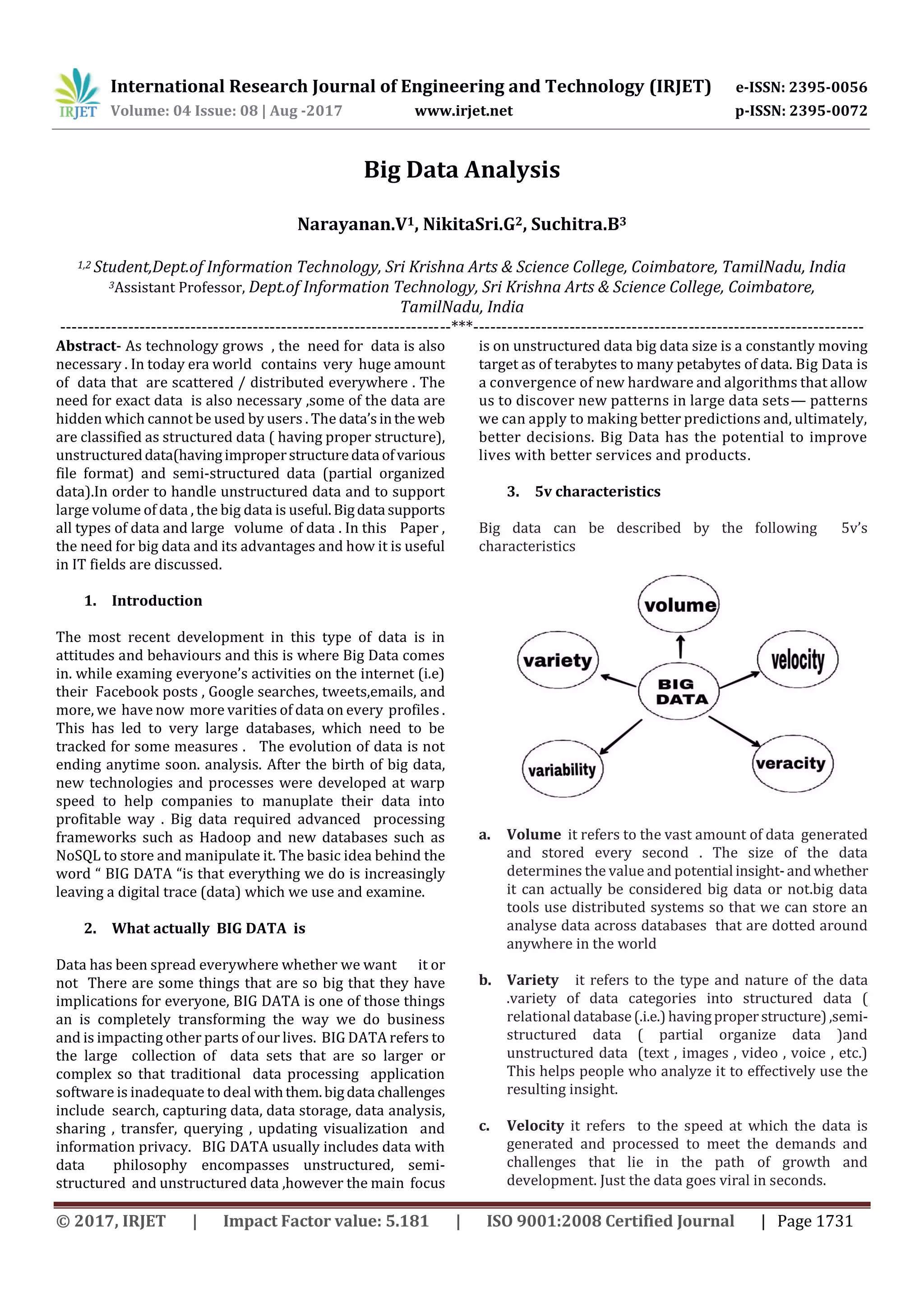 Big Data Analysis | PDF