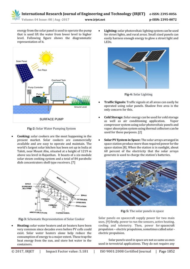 Solar Photovoltaic Systems – Applications & Configurations | PDF