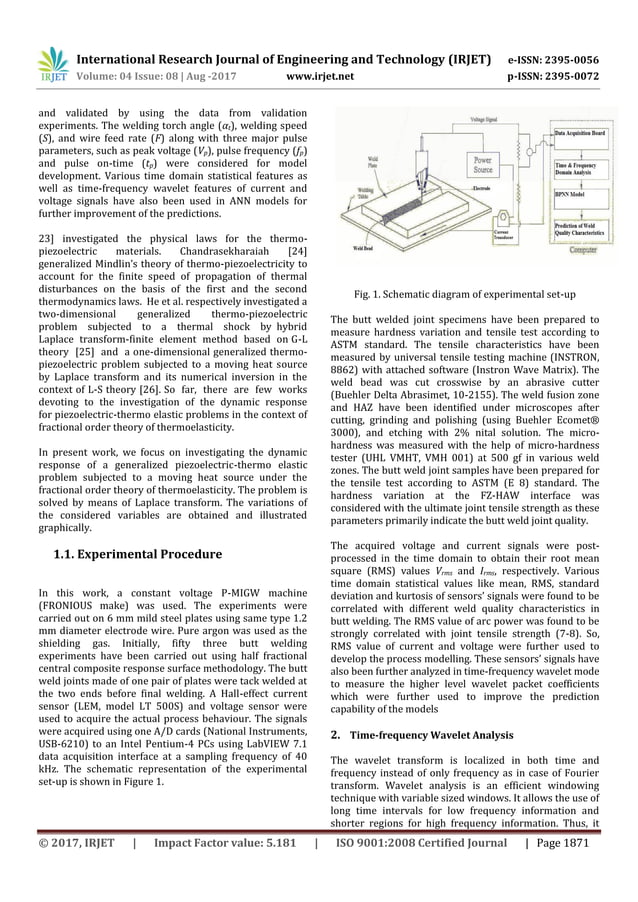 Artificial Neural Network Based Monitoring Of Weld Quality In Pulsed Metal Inert Gas Welding