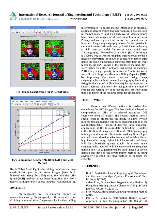 Image Steganography Method using Zero Order Hold Zooming and Reversible Data Hiding | PDF