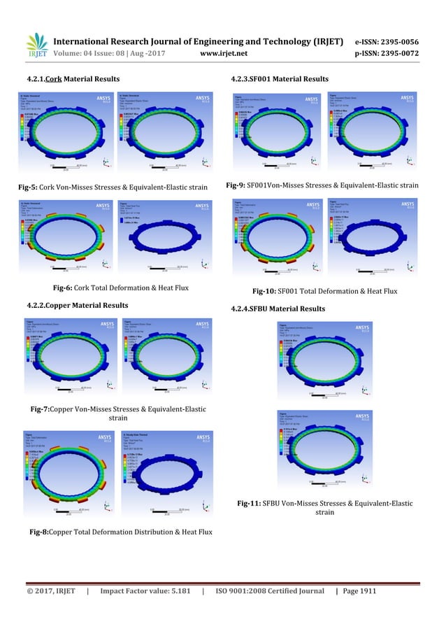 Finite Element Analysis on Friction Plate of a Wet Multiple Clutch by using Various Friction ...