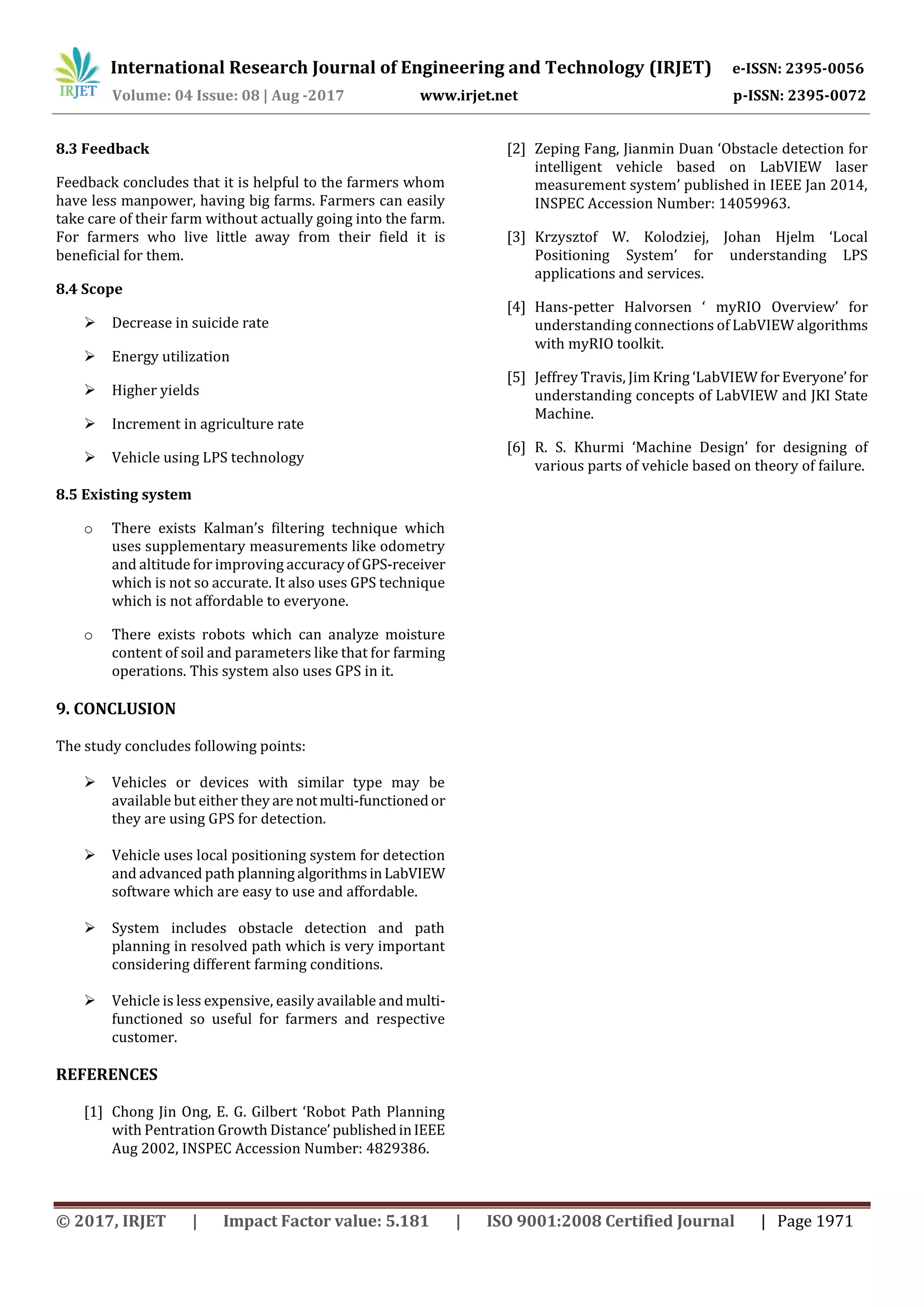 Multi-Functioned Farming Vehicle using Local Positioning System and Advanced Path Planning ...