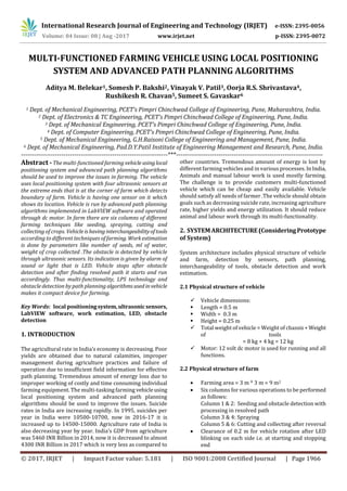 Multi-Functioned Farming Vehicle using Local Positioning System and Advanced Path Planning ...