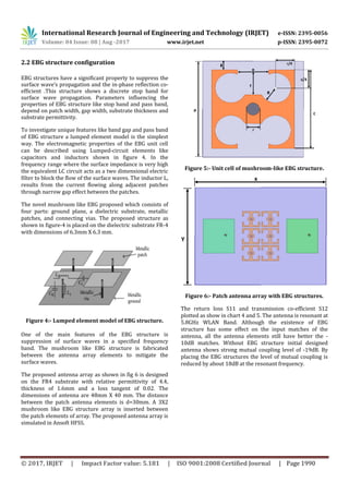 Mutual Coupling Reduction of Micro Strip Antenna Array by using the Electromagnetic Band Gap ...