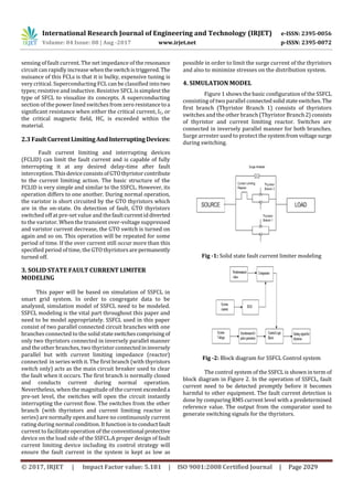 Solid State Fault Current Limiter for Improvement of Smart Grid Performance | PDF