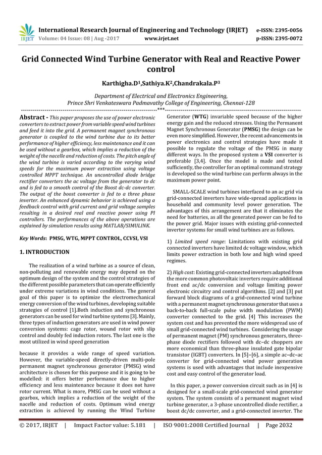 Grid Connected Wind Turbine Generator With Real And Reactive Power Control Pdf 0237