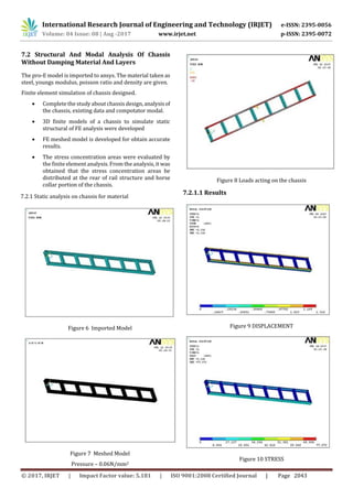 Modeling and Analysis of Automobile Chassis using Composite Materials | PDF