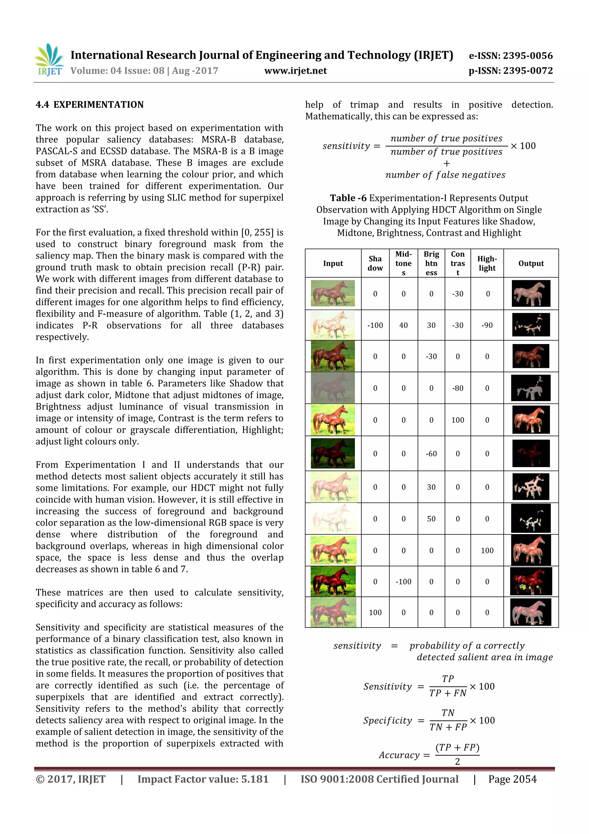 Implementation of High Dimension Colour Transform in Domain of Image Processing | PDF