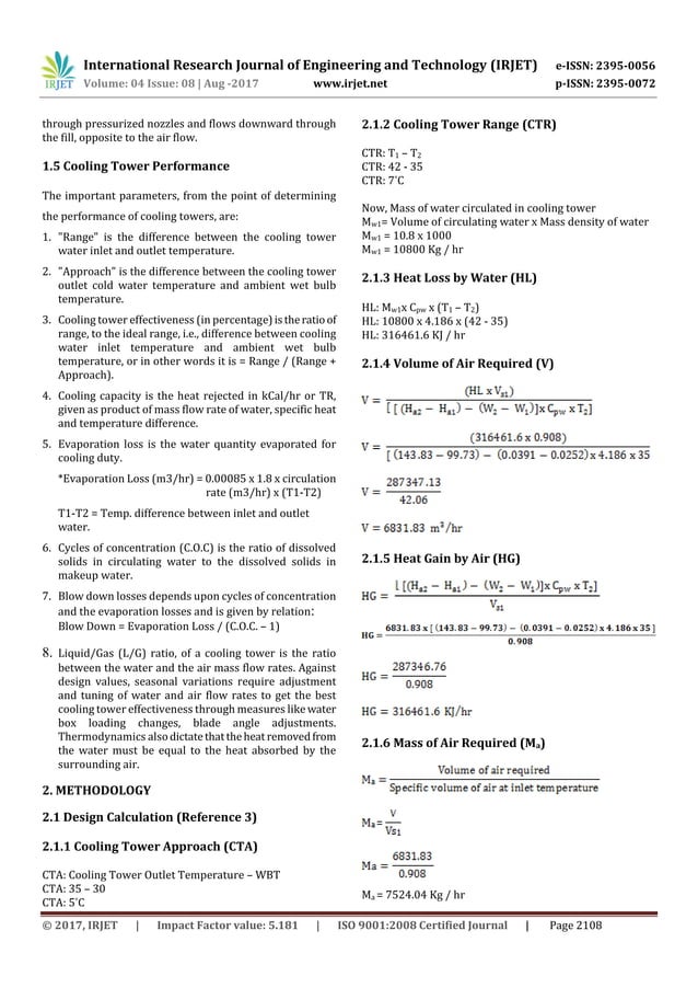 An Investigation In Performance Enhancement Of Induced Draft Counter Flow Wet Cooling Tower
