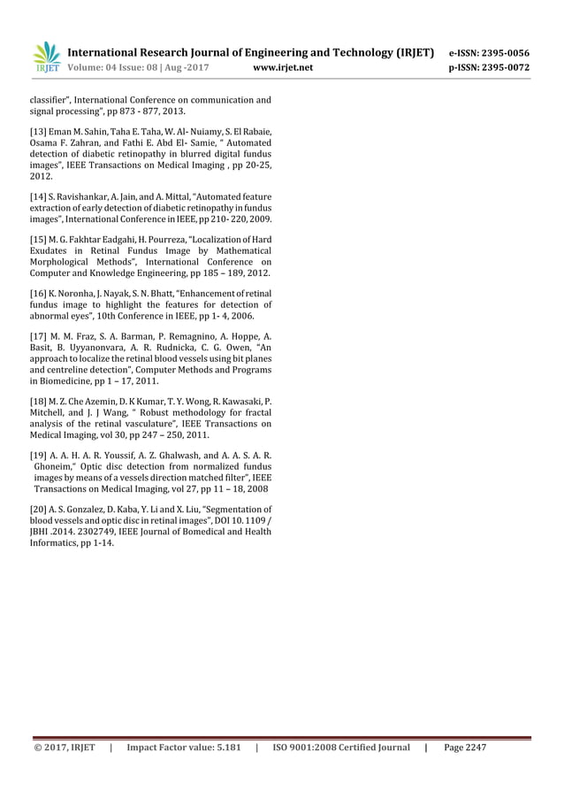 Optic Disk And Retinal Vesssel Segmentation In Fundus Images Pdf