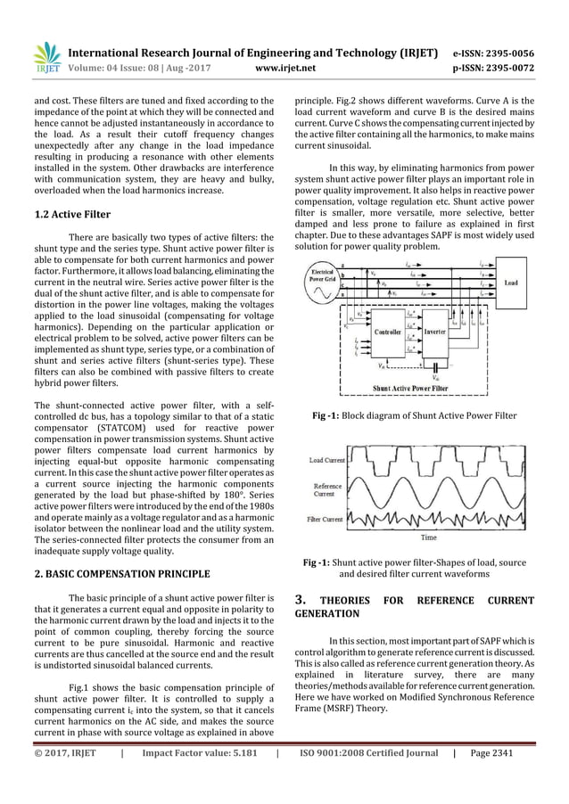 Harmonic Mitigation using Modified Synchronous Reference Frame Theory | PDF
