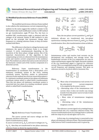 Harmonic Mitigation using Modified Synchronous Reference Frame Theory | PDF