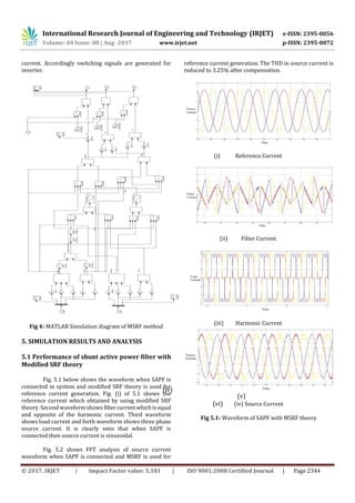 Harmonic Mitigation using Modified Synchronous Reference Frame Theory | PDF