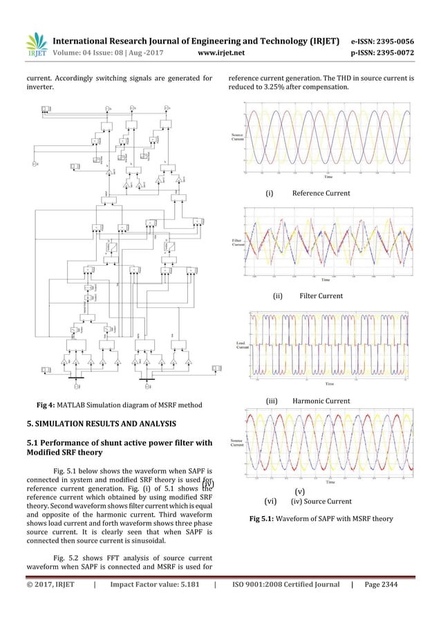 Harmonic Mitigation using Modified Synchronous Reference Frame Theory | PDF