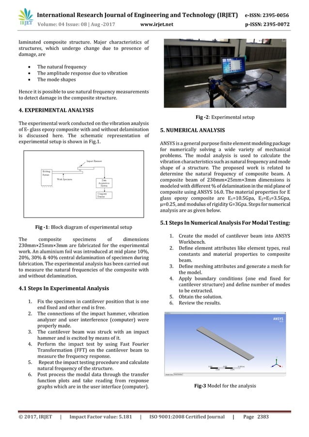 Experimental & Numerical Analysis of Composites with Delaminations | PDF Experimental & Numerical Analysis of Composites with Delaminations | PDF