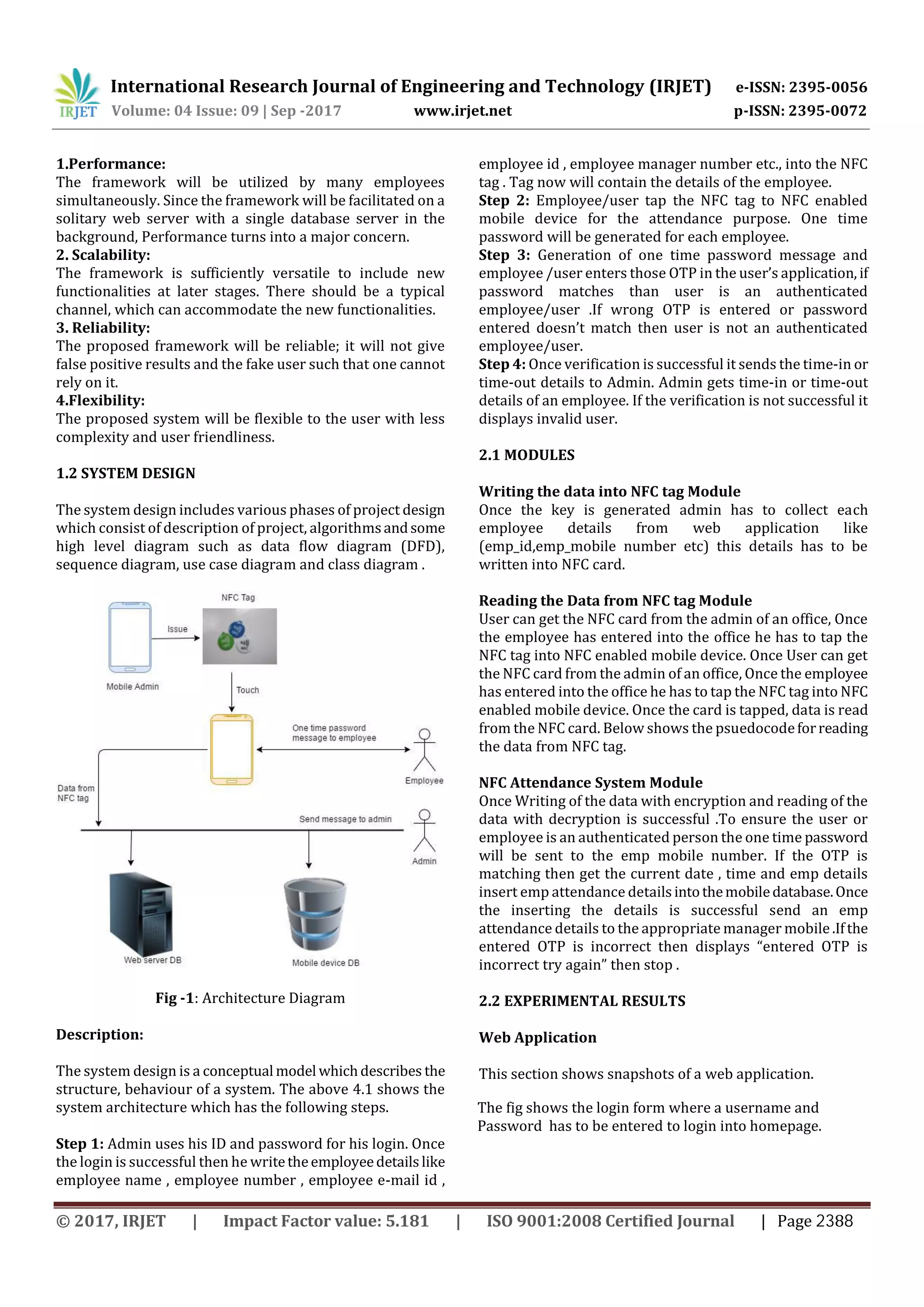 Android Application for Mobile Attendance using NFC | PDF