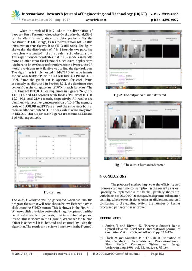Human Motion Detection in Video Surveillance using Computer Vision Technique | PDF