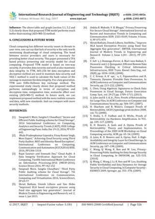 A Trusted TPA Model, to Improve Security & Reliability for Cloud Storage | PDF