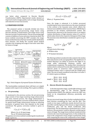Fusion of Images using DWT and fDCT Methods | PDF