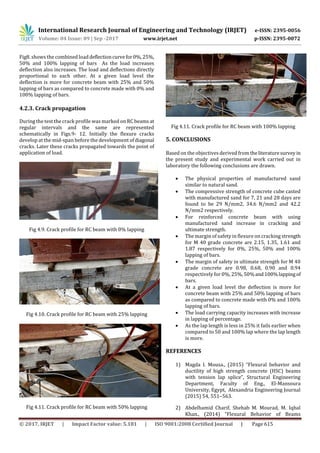 Comparative Study on Flexural Strength of M-40 Grade with Lapping of Bars | PDF