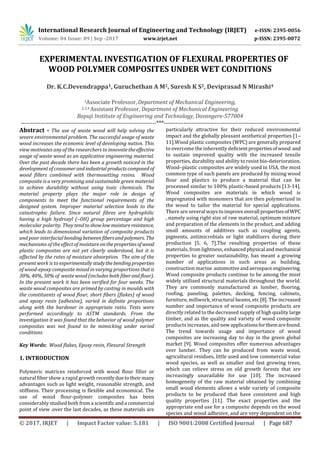 Experimental Investigation of Flexural Properties of Wood Polymer ...