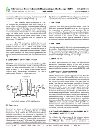 Steady State Fault Analysis of VSC- HVDC Transmission System | PDF