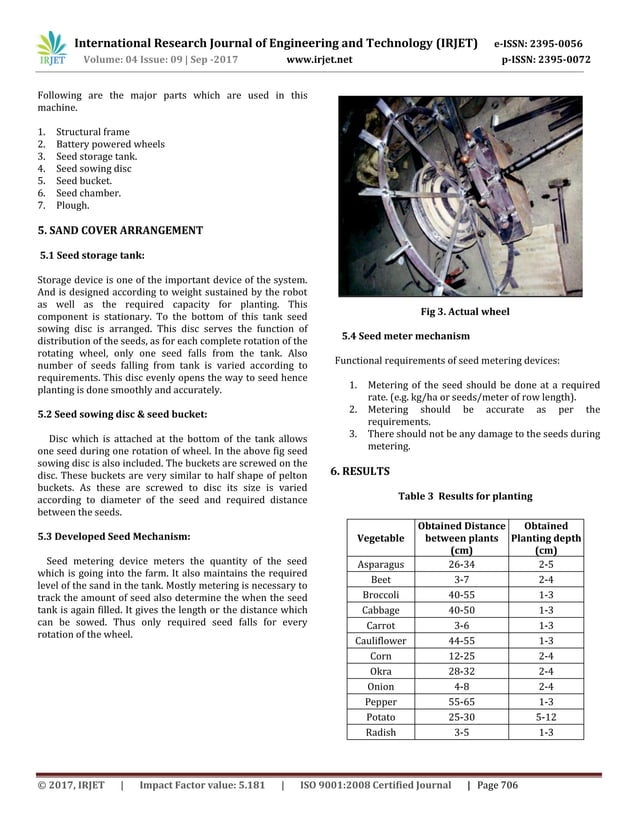 Design and Fabrication of Seed Sowing Machine | PDF