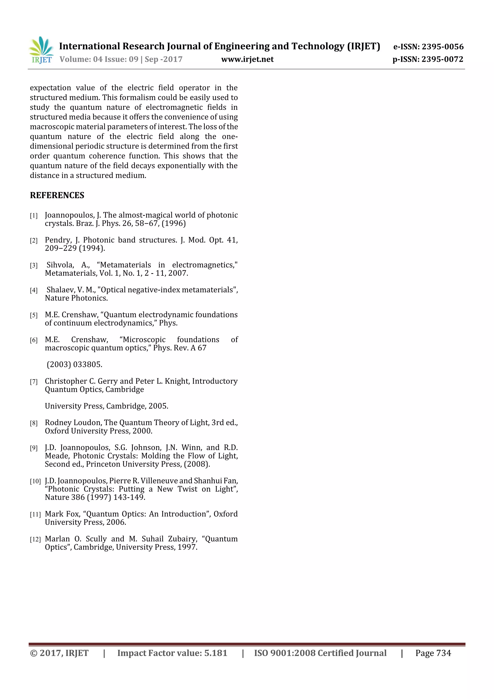 Hamiltonian Approach for Electromagnetic Field in One-dimensional ...