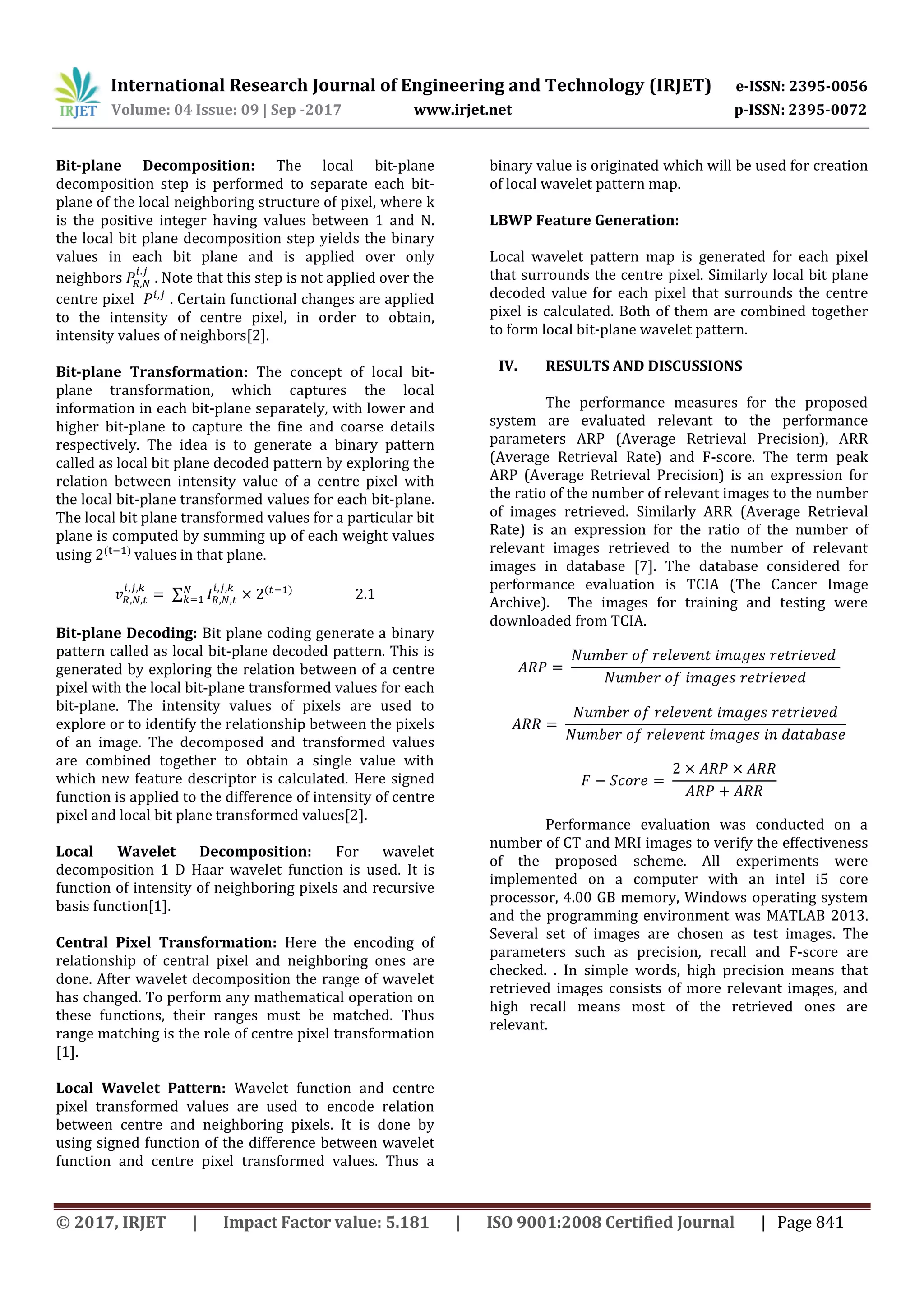 Biomedical Image Retrieval Using Lbwp Pdf