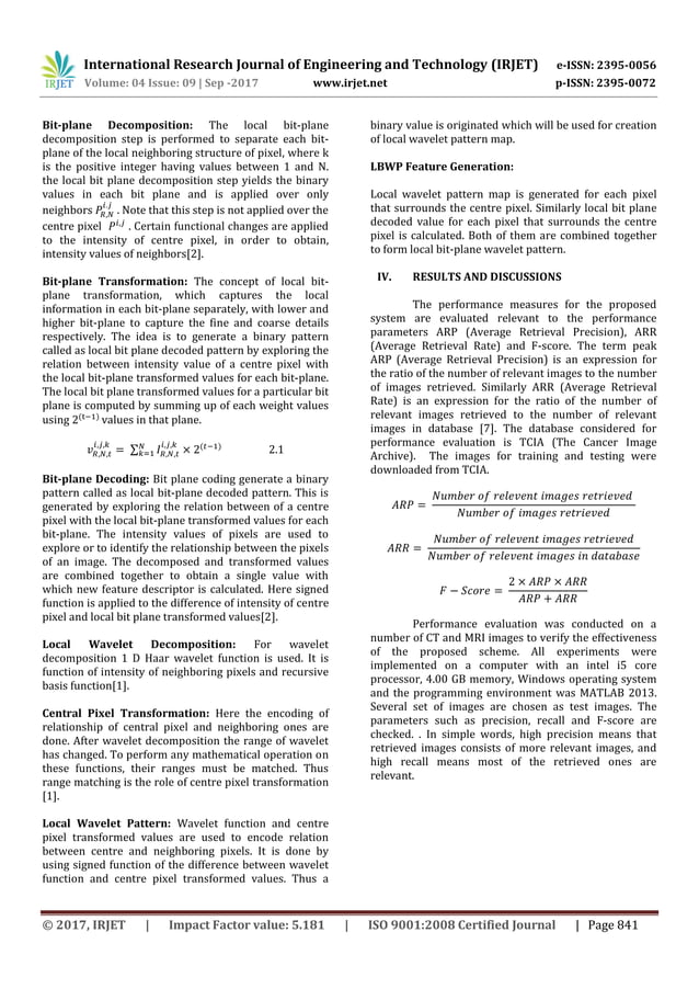 Biomedical Image Retrieval using LBWP | PDF