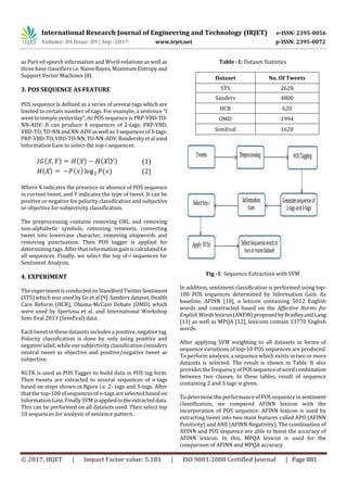 Using Hybrid Approach Analyzing Sentence Pattern by POS Sequence over Twitter | PDF