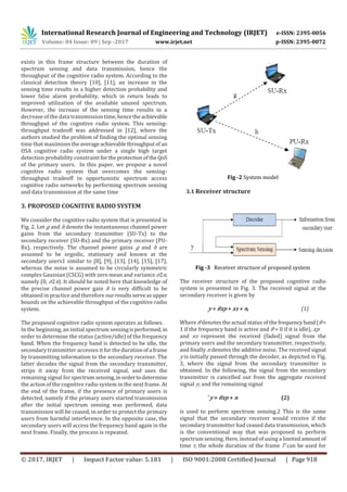 Enhancement of Throughput & Spectrum Sensing of Cognitive Radio Networks | PDF