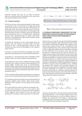 Enhancement of Throughput & Spectrum Sensing of Cognitive Radio Networks | PDF