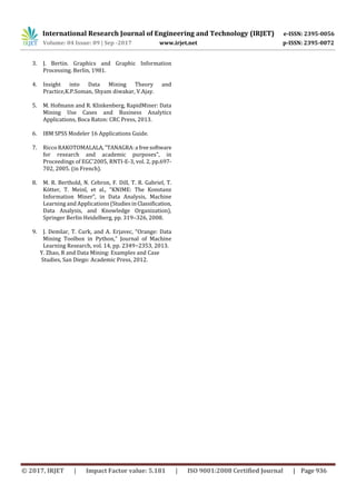 An Overview of General Data Mining Tools | PDF