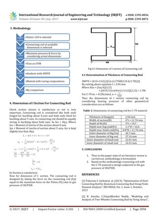 Review on Design and Analysis of Two Wheeler Connecting Rod | PDF