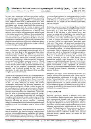 Embedded Web Server for Agriculture Sector | PDF