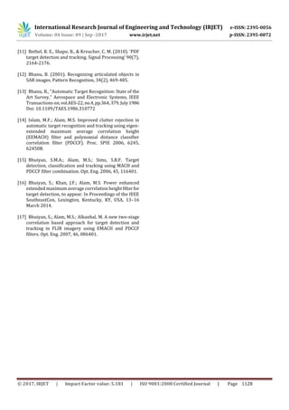 Automatic Target Detection using Maximum Average Correlation Height Filter and Distance ...