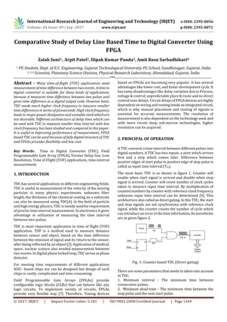 Comparative Study of Delay Line Based Time to Digital Converter using FPGA | PDF