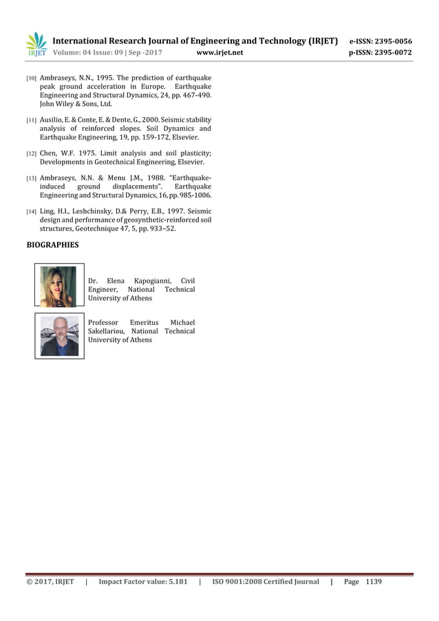 Integrated Methodology for the Seismic Design of Reinforced Embankments ...