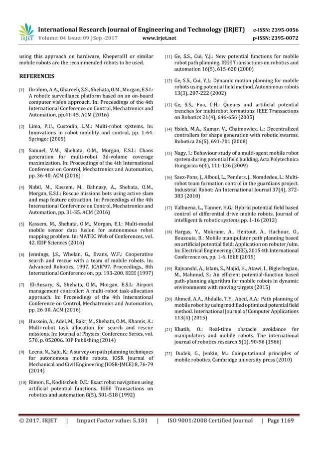 A Global Integrated Artificial Potential Field/Virtual Obstacles Path Planning Algorithm for ...