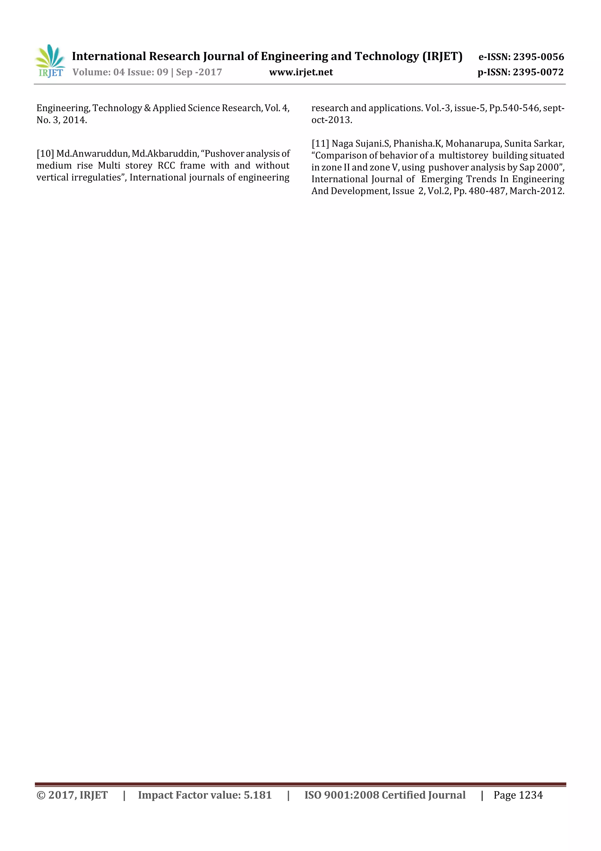 Performance of RC Frame Structure with Floating Column and Soft Storey in Different Earthquake ...