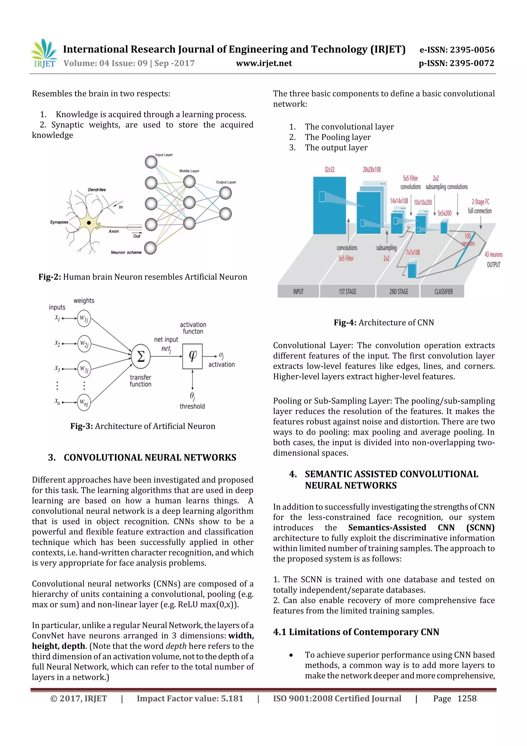 Semantic Assisted Convolutional Neural Networks in Face Recognition | PDF | Artificial ...
