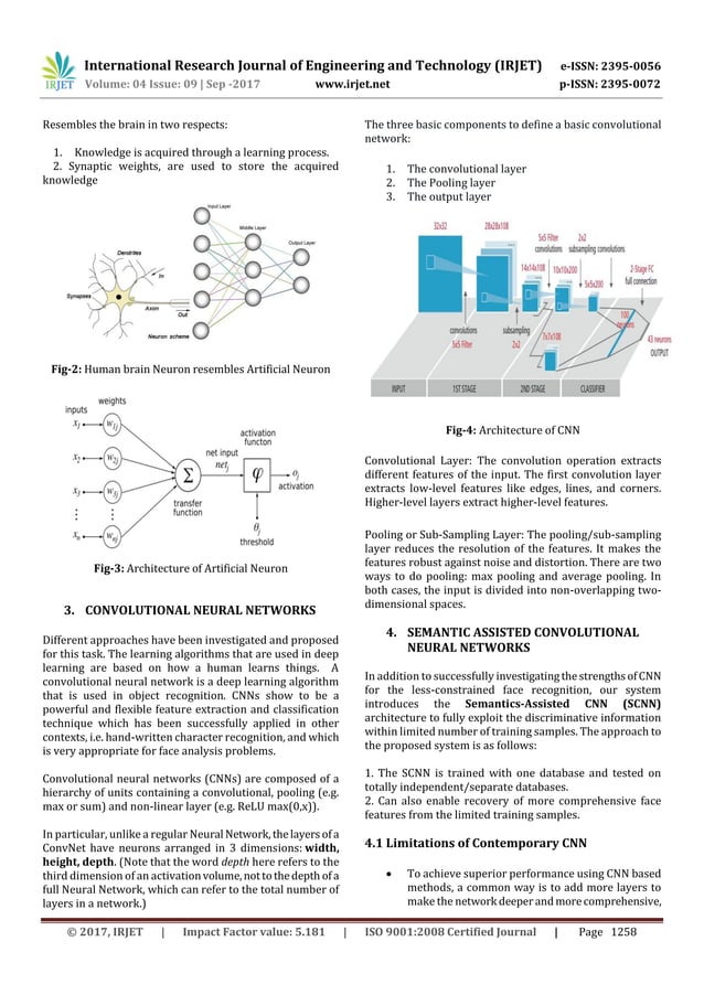 Semantic Assisted Convolutional Neural Networks in Face Recognition | PDF | Artificial ...