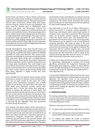 Study of Various Techniques to Filter Spam Emails | PDF