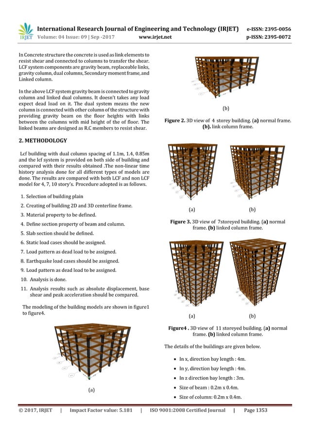 Seismic Response of R.C Multi-storeyed Building Strengthened by Dual Column Frame System | PDF ...