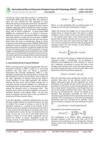 Enhancing Classification Accuracy of K-Nearest Neighbors Algorithm using Gain Ratio | PDF ...