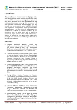 Automated Mess Service Based on User's Location | PDF